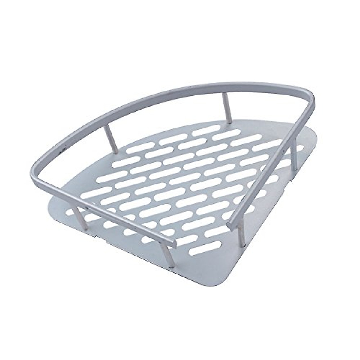 Bathroom Corner Shelf,2 Tier Shower Caddy Shelf Storage Rack Aluminum Satina Corner Shampoo Basket Holder