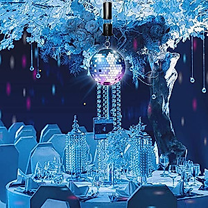 ArtCreativity Disco Ball Motor with Switch, Battery Powered Spinning Mirror Ball Motor For Hanging Disco Balls, Easy to Hang, Spins Smoothly, Great for Parties & Events, (Mirror Ball Not Included)