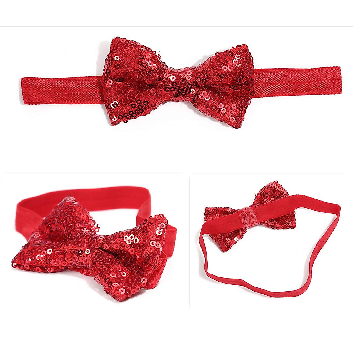 OAISNIT Baby Girl Mary Jane Flats Sparkly Soft Infant Princess Dress Crib Shoes with Headband