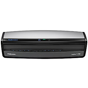Fellowes Jupiter 2 125 Laminator with 10 Pouches, 12.5 Inch (5734101), Black & Grey and Thermal Laminating Pouches, 3mil Letter Size Sheets, 9 x 11.5, 200 Pack, Clear (5743401)
