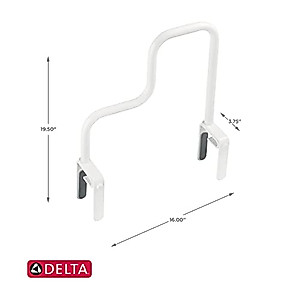 Delta Faucet DF585 WHT Multi Grip Tub Bar, No Size, White