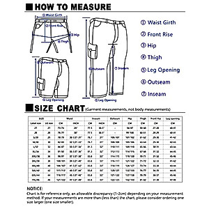 Match Men's Wild Cargo Pants(Black,36)