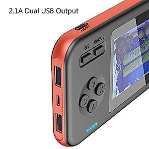 Generic Brands Portable Handheld Game Console and Power Bank, Retro Game Console with Built in Games 416, Classic Video Game Console for Kids Adult