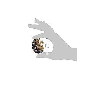 Top Collection 4280 Hedgehog Flower Pot Hugger Figurines, Tan, Brown