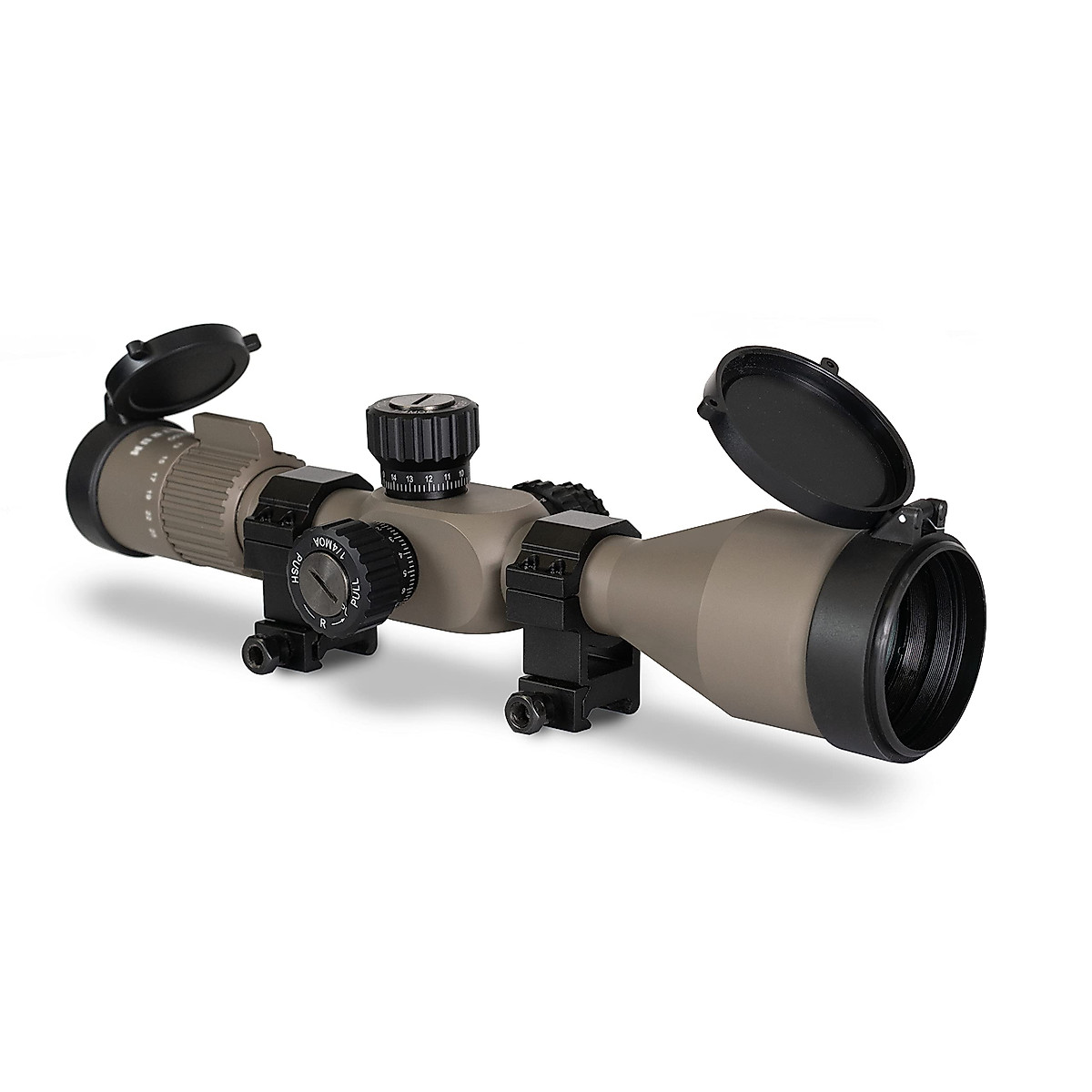 Monstrum G3 3-18x50 FFP Rifle Scope | Flat Dark Earth | Monstrum Extended Length Offset Scope Mount | 20 MOA | Bundle