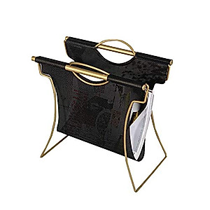 Magazine & Newspaper Baskets Magazine Rack Small Magazine Rack Magazine Storage Rack Desktop Debris Storage Basket Cosmetics Storage Rack U-Shaped Storage Rack Wrought Iron Bookshelf