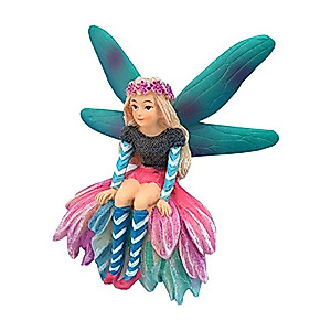 GlitZGlam Katrina The Garden Fairy – a Miniature Fairy Statue for Your Fairy Garden and Miniature Figurines