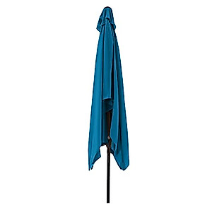 Pure Garden 50-LG1279 Turquoise Rectangular Patio Umbrella Color