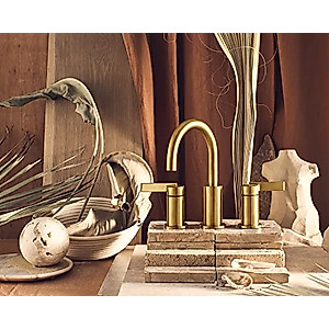 Moen T6222BG CIA Collection 8 in. Widespread 2-Handle High-Arc Bathroom Faucet Trim Kit, Valve Required, Brushed Gold