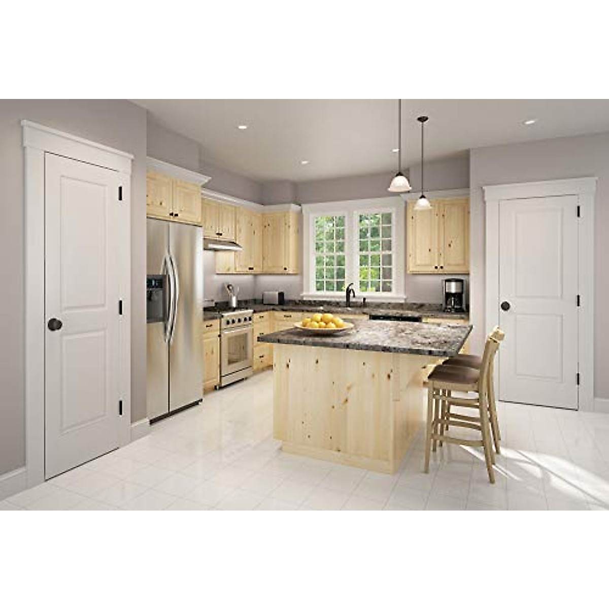 Schlage F10 V GEO 716 Georgian Door Knob, Hall & Closet Passage Lock, Aged Bronze