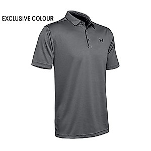 Under Armour Men's Tech Golf Polo , Graphite (040)/Black , Small