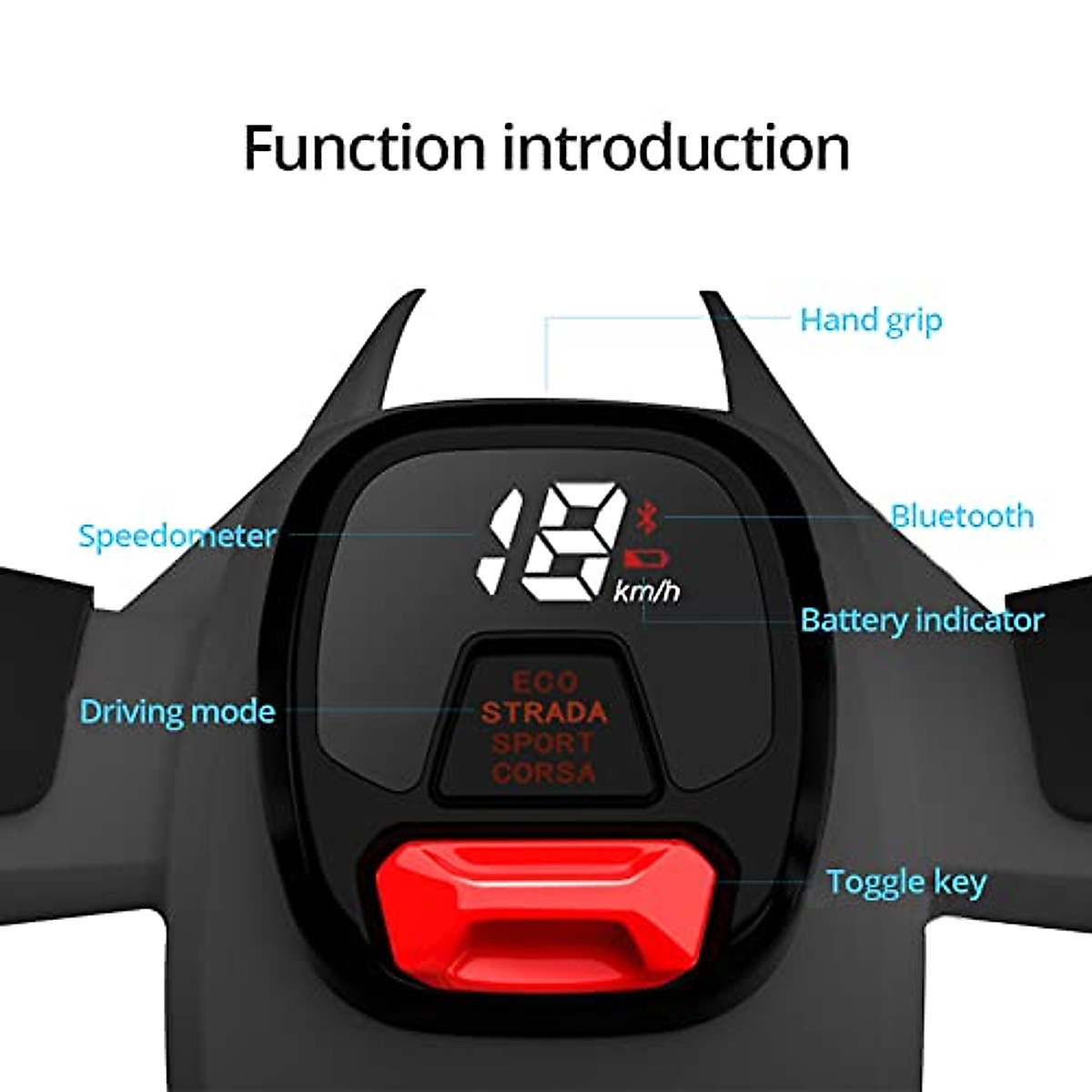 Stopwatch Assembly Instrument Display Accessories Compatible with Segway Ninebot Gokart Kit/Gokart PRO/Gokart Lamborghini Electric Kart