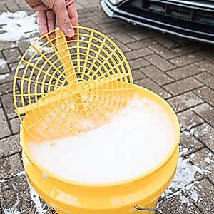 Meguiar's ME RG203 Yellow Large Car Wash Bucket 5US Gallon