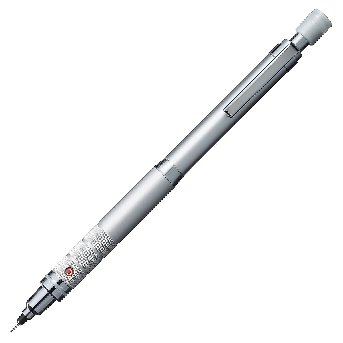 uni Kuru Toga Roulette Model Auto Lead Rotation 0.5mm Mechanical Pencil, Silver Body (M510171P.26)