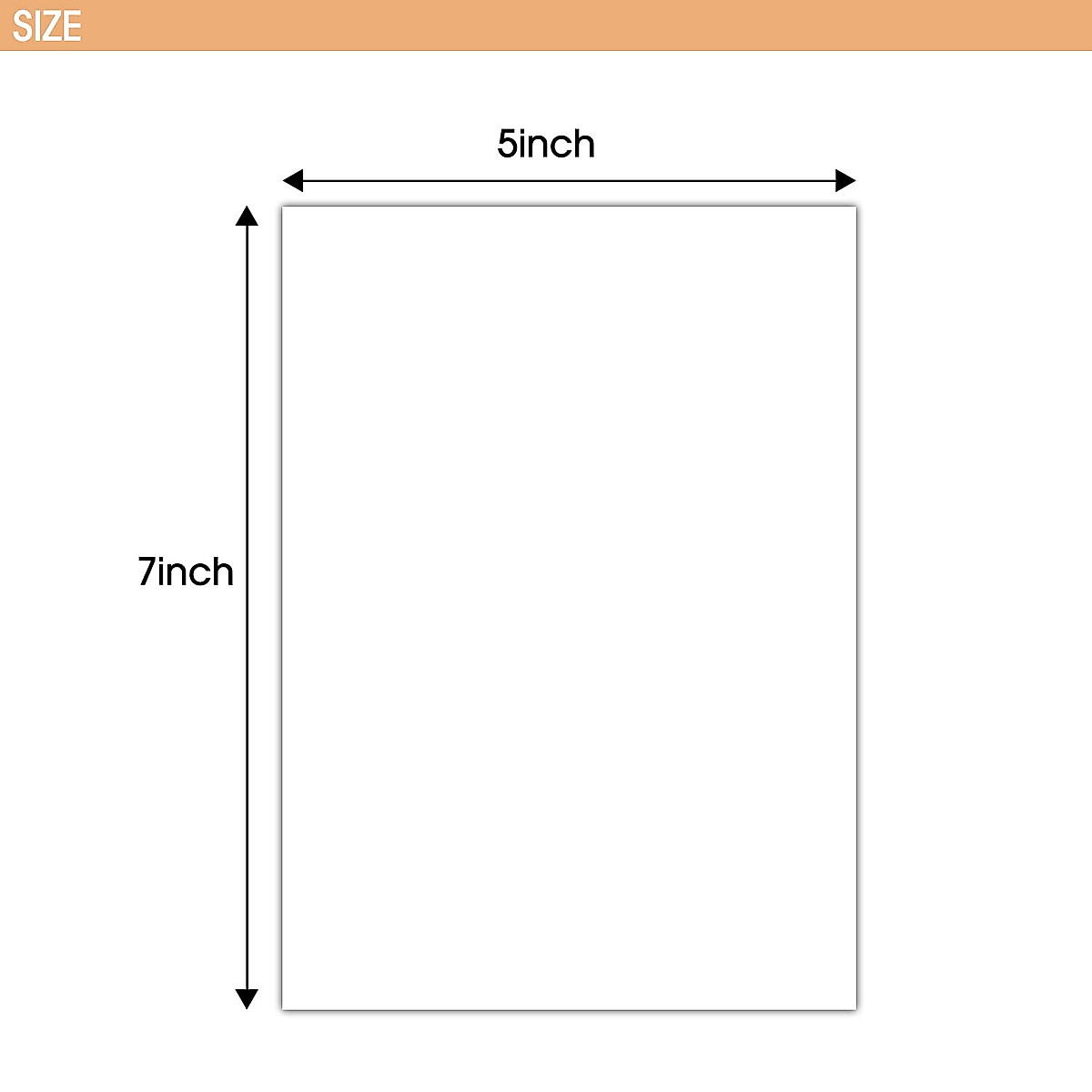 Golden State Art, 5x7 Backing Board Only - for Art, Photos, Print - 4-Ply - 50 Single Backing Boards (50 Pack)