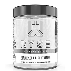 RYSE Up Supplements Element Series Fermented L-Glutamine Amino-Acid | Muscular & Cellular Recovery & Hydration | Gut, Intestinal, & Immune Health | 60 Servings
