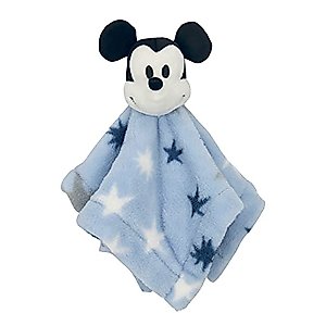 Lambs & Ivy Disney Baby Mickey Mouse Stars Blue Lovey/Security Blanket