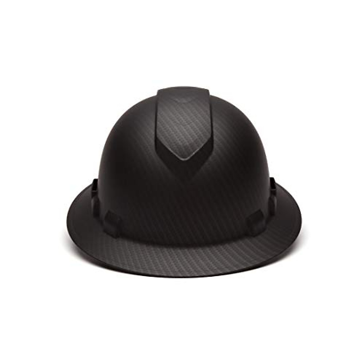 Pyramex Ridgeline Full Brim Hard Hat, Vented, 4-Point Ratchet Suspension, Matte Black Graphite Pattern