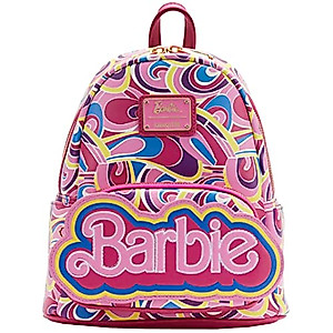 Loungefly Barbie Totally Hair 30th Anniversary Womens Double Strap Shoulder Bag Purse