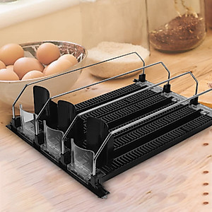 HEMOTON 3pcs Drink Pusher Shelf Water Bottle Water Dispenser Mini-fridge Mini Refridgerator Beverages Soda Can Dispenser for Refrigerator Mini Fridge Organizer Canning Jar Small