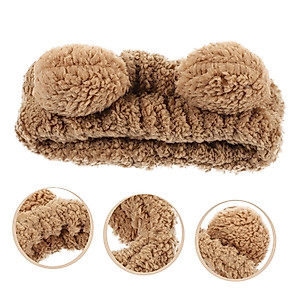 DRESSOOS Adorable Bear Ears Headband for Washing Face Cute Cartoon Makeup Headband for Women and Girls Soft Elastic Hairband for Skincare and Spa Routine