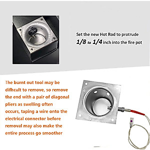 FCCUM Fire Burn Pot Replacement Parts for Traeger Pellet Grill,Compatible with Traeger Grill and Most Pit Boss Grills