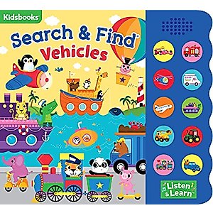 Search & Find: Vehicles Sound Book-With 10 Fun-to-Press Buttons, a Perfect Fun-Filled Way to Introduce Children to Vehicles (Search & Find 10-Button Sound Book)