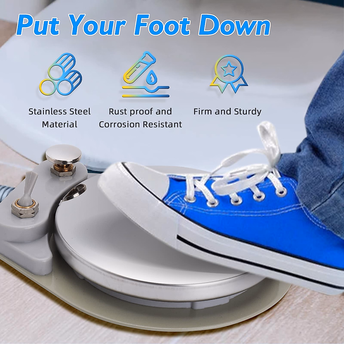 faruijie Dental Foot Pedal, Dental Foot Control Pedal, Dental Chair Foot Pedal, Round Foot Valve for Dental Chair