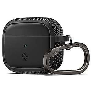 Spigen Classic Fit Designed for Airpods 3rd Generation Case with Keychain, Premium Fabric Airpods 3 Case (2021) - Black