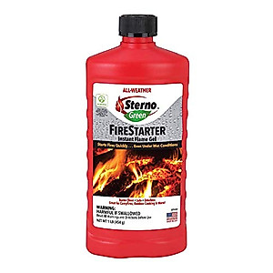 Sterno All- Weather Instant Flame Gel Fire Starter Fire Starter, Weather Instant Flame Gel Fire Starter, Assorted