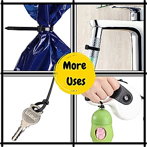 Bates- Cable Zip Ties, 200 Pack, 4 Inch, Zip Ties, Zipties, Cable Tie, Plastic Ties, Tie Wraps, Electrical Cable Ties, Plastic Zip Ties, Black Zip Tie, Plastic Straps, Wire Ties, Cord Ties