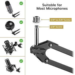 TONOR USB Microphone TC-777 and Microphone Arm Stand T20