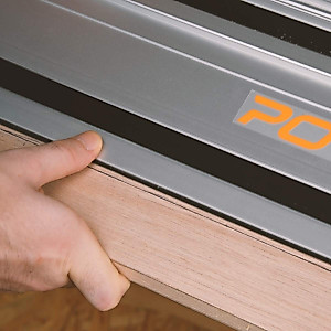 POWERTEC 71153 Track Saw Guide Rail for Makita or Festool Track Saws | 55” Guide | For Perfect Repeatable Rip Cuts| For Optimized Bevel & Straight Cuts