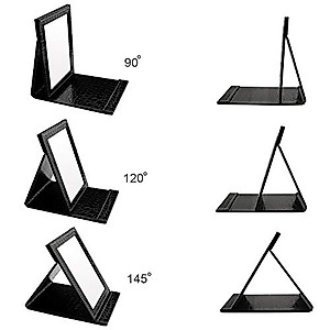 Oneuo Desktop Mirror, Portable Folding Vanity Mirror, Tabletop Mirror with Stand for Cosmetics Personal Beauty, Makeup Mirror