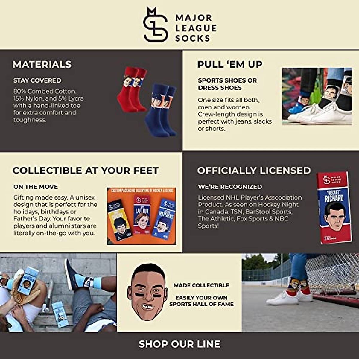 Major League Socks - Cleveland Guardians - Shane (Shanie) Bieber Player Sock, Novelty Baseball Fan Gift, Unisex, One Size (7-13), Collectible, Apparel, Merchandise