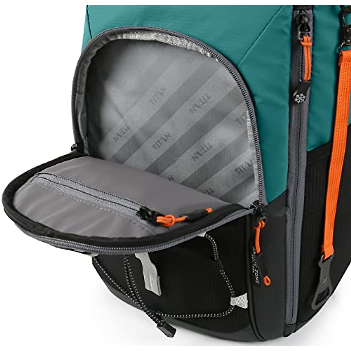 Arctic Zone Titan Deep Freeze 30 Can Insulated Backpack Cooler Bag with Ice Wall Packs, Pine