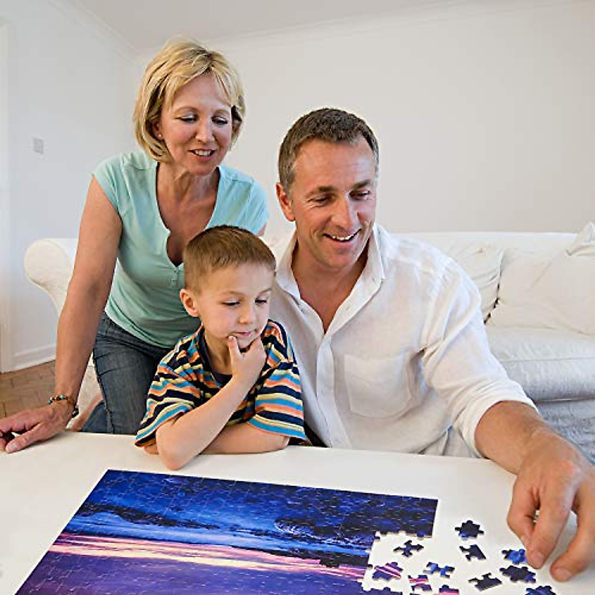 Custom Puzzles from Photos Custom Puzzle 200 Pieces,ATOOZ Personalized Puzzle Custom Jigsaw Puzzle for Adults Custom Your Own Puzzle from Photos Family,Holidays,Wedding Gift