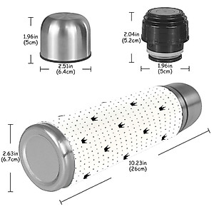 Stainless Steel Leather Vacuum Insulated Mug Crown Thermos Water Bottle for Hot and Cold Drinks Kids Adults 16 Oz