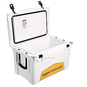 AmazonCommercial Rotomolded Cooler, 60 Qt., White