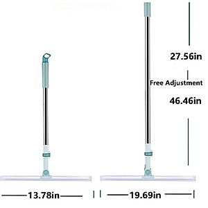 Magic Scrub Broom, Magic Broom 3 in 1, 180° Rotation Multifunction Squeegee Broom, Multifunction Magic Broom, Rubber Magic Broom Sweeper for Floor