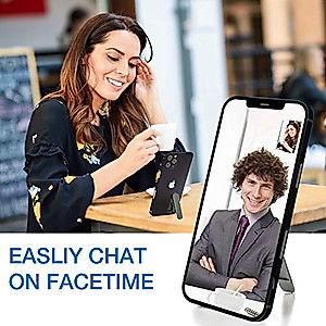 DWTB Cell Phone Kickstand,Multi-Angle Aluminum Kickstand(Adjustable Angle)(Vertical and Horizontal Stand) Compatible with iPhone 14/14 Plus/14 Pro/14 Pro Max, Black