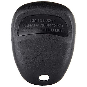 SCITOO Replacement for Shell 3 Buttons Pad Outer shell Keyless Entry Remote Car Key Fob Case 2003-2006 Chevrolet Buick Saturn Cadillac Hummer Pontiac 4PCS FCC 21997127B 15132198B