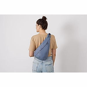 The Sak Geo Sling Backpack in Leather, Convertible Design, Teak