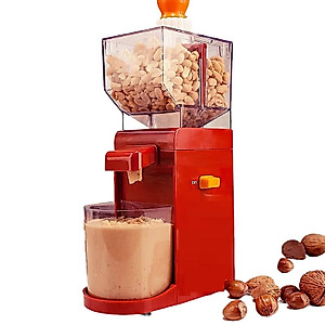 Srutueo Electric Peanut Butter Maker Machine,Sesame Sauce Nut Grinder,Automatic Milling Grinding Machine,for Grinding US Plug Easy Install Easy to Use