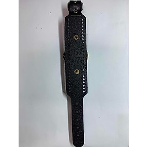 Avaner Unisex Punk Retro Bronze Round Dial Black Wide Leather Belt Strap Cuff Bracelet Roman Numerals Analog Quartz Wrist Watches