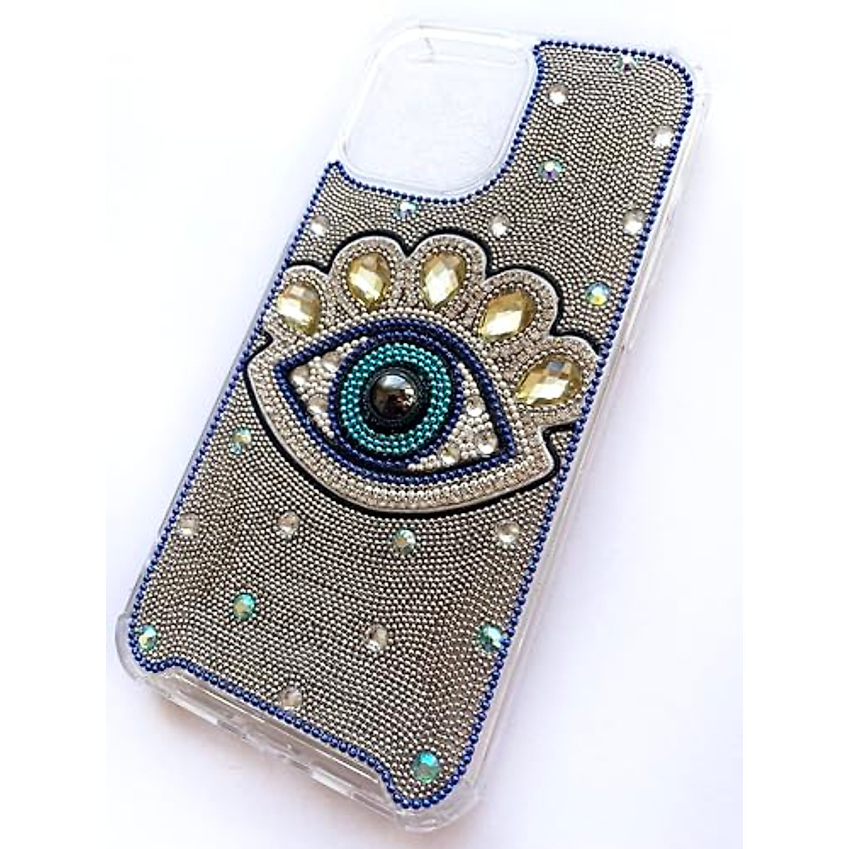 Bling Evil Customize Phone Case Compatible with Iphone 14 - Protective Case for iPhone 15 Pro, Heavy Duty, Slim Fit Eye Design | Iphone XR