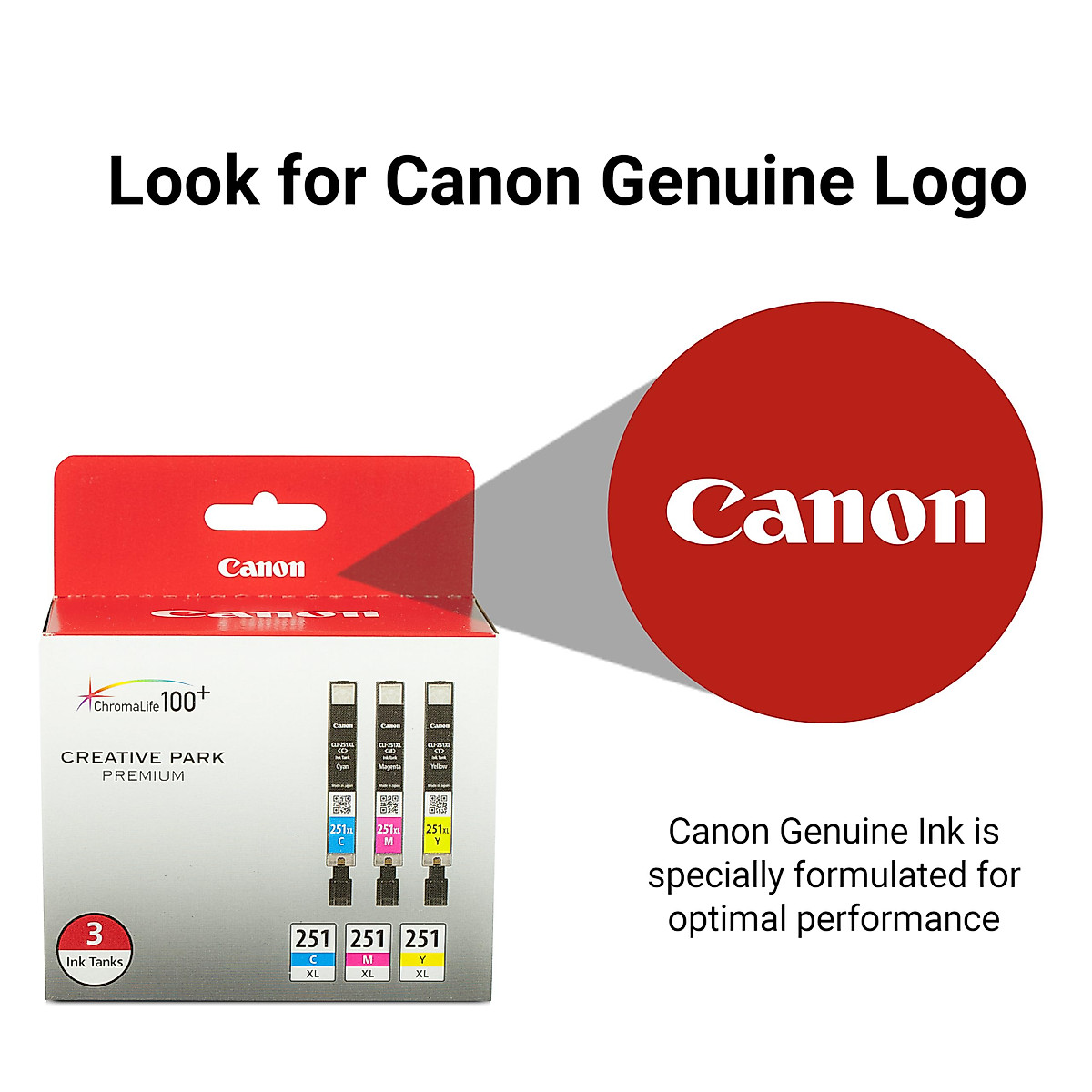 Canon CLI-251XL 3 Color Multi Pack Compatible to MG6320, iP7220, MG5420, MX922, MX722, MG7120, MG6420, MG5520, iX6820, iP8720, MG7520, MG6620, MG5620