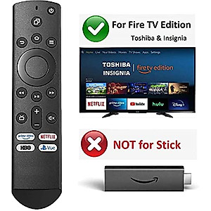 Young TV Remote for Insignia or Toshiba Fire/Smart TV Edition 49LF421U19 50LF621U19 55LF621U19 TF-43A810U21 NS-24DF310NA21 NS-39DF310NA21 NS-39DF510NA19 NS-43DF710NA19 [No Voice Fuction ]