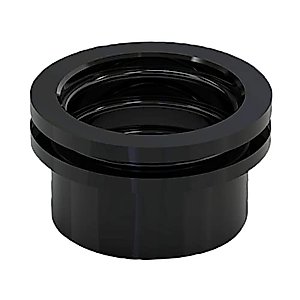 YMSdrain 2 Inch Drain Base Rubber Seal/Rubber Gasket Compatible for No Hub Linear Drains (Black)