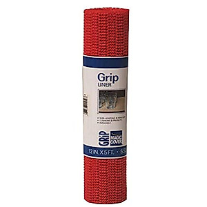 Magic Cover Grip Non-Adhesive Counter Top, Drawer and Shelf Liner, 12 inches by 5 feet, Tool Box Red